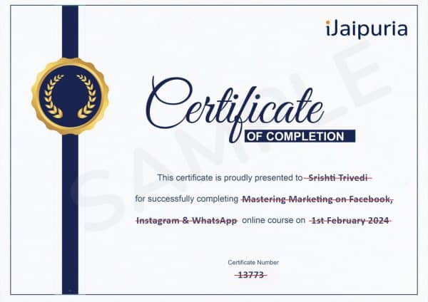 Mastering Marketing on Facebook, Instagram and WhatsApp ijaipuria-